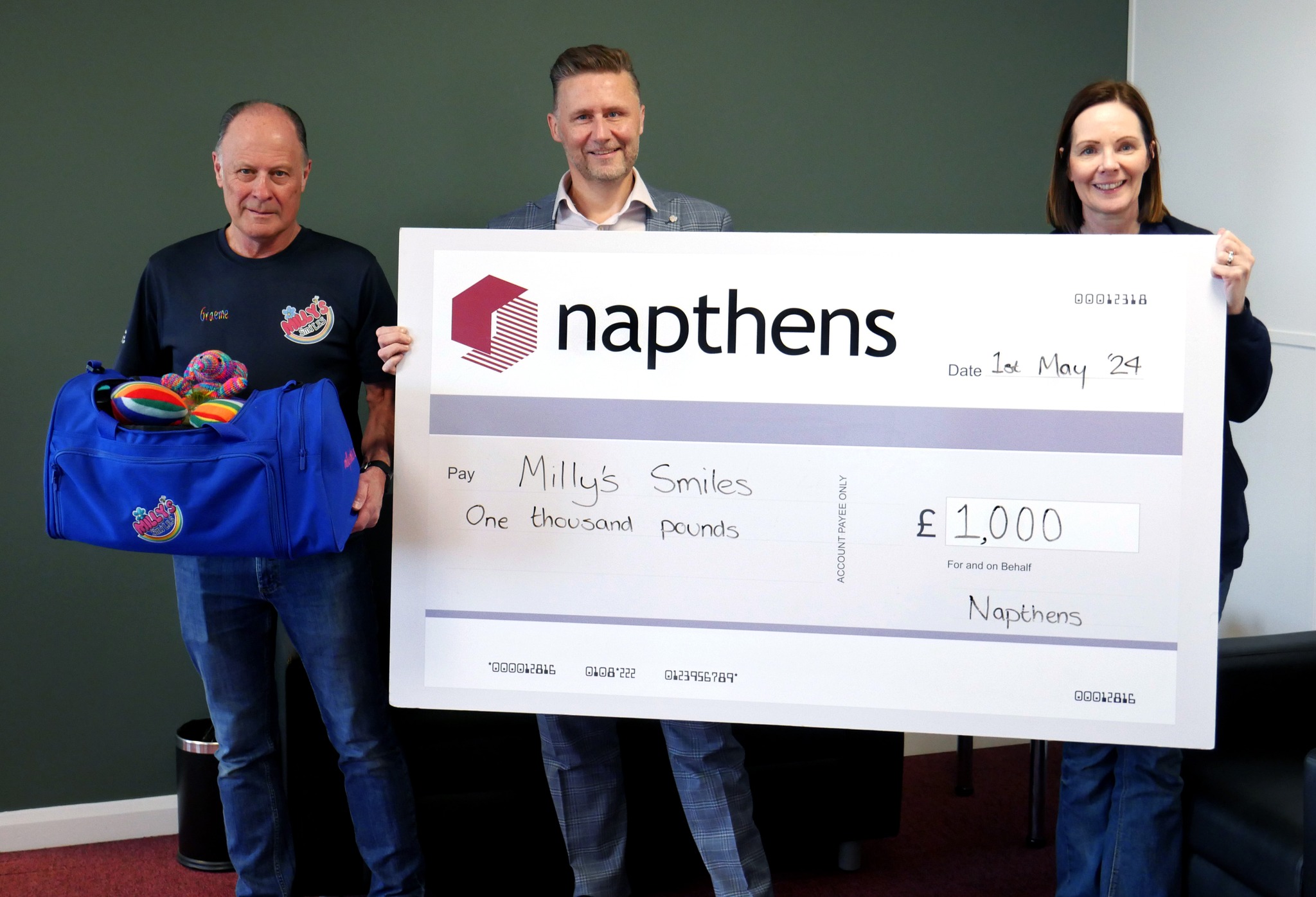 Thank you to Napthens LLP - Millys Smiles